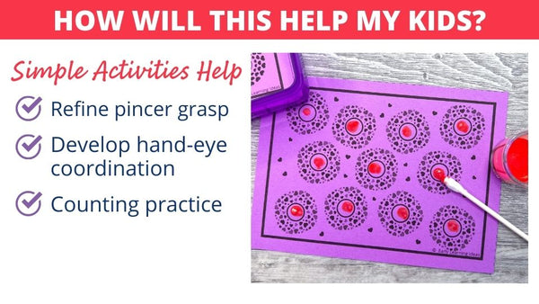 Winter Dot Sticker Fine Motor Task Cards – Early Learning Ideas