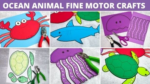 Animal Crafts & Fine Motor Activities Bundle – Early Learning Ideas