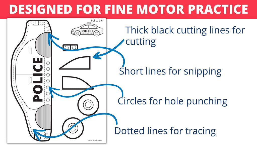 Community Helpers Crafts and Fine Motor Activities – Early Learning Ideas