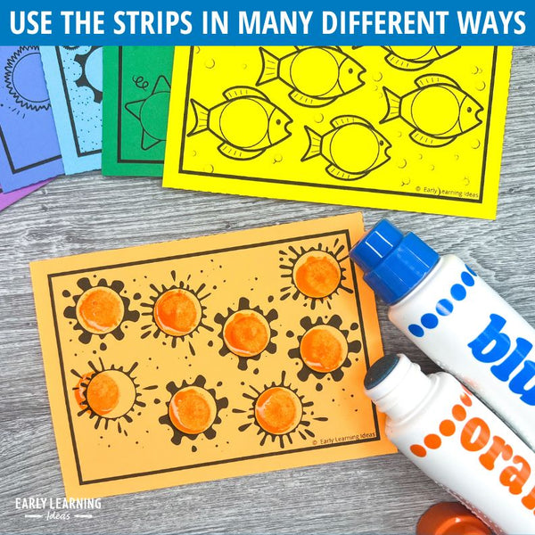 Dot Sticker Activity Task Cards – Early Learning Ideas