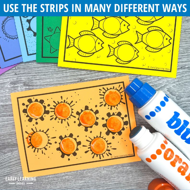 Dot Sticker Activity Task Cards – Early Learning Ideas