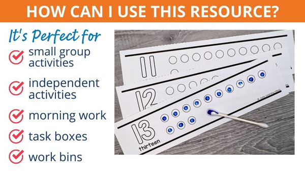 Dot Sticker Number Books – Early Learning Ideas