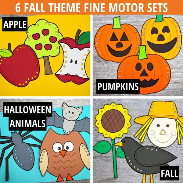 Fall Fine Motor Crafts BUNDLE – Early Learning Ideas