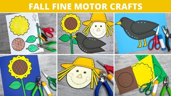 Fall Fine Motor Crafts BUNDLE – Early Learning Ideas