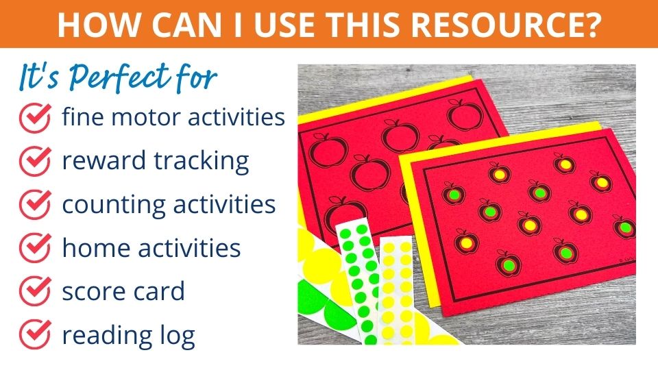 Fall Dot Sticker Fine Motor Task Cards – Early Learning Ideas