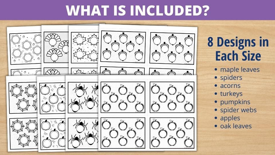 Fall Dot Sticker Fine Motor Task Cards – Early Learning Ideas