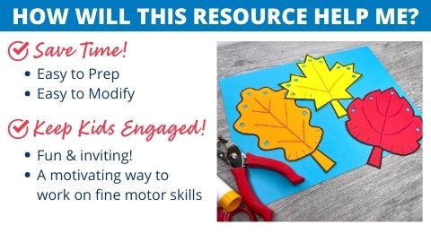 Fall Tree Fine Motor Crafts – Early Learning Ideas