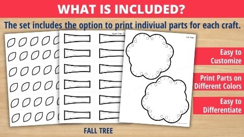 Fall Tree Fine Motor Crafts – Early Learning Ideas