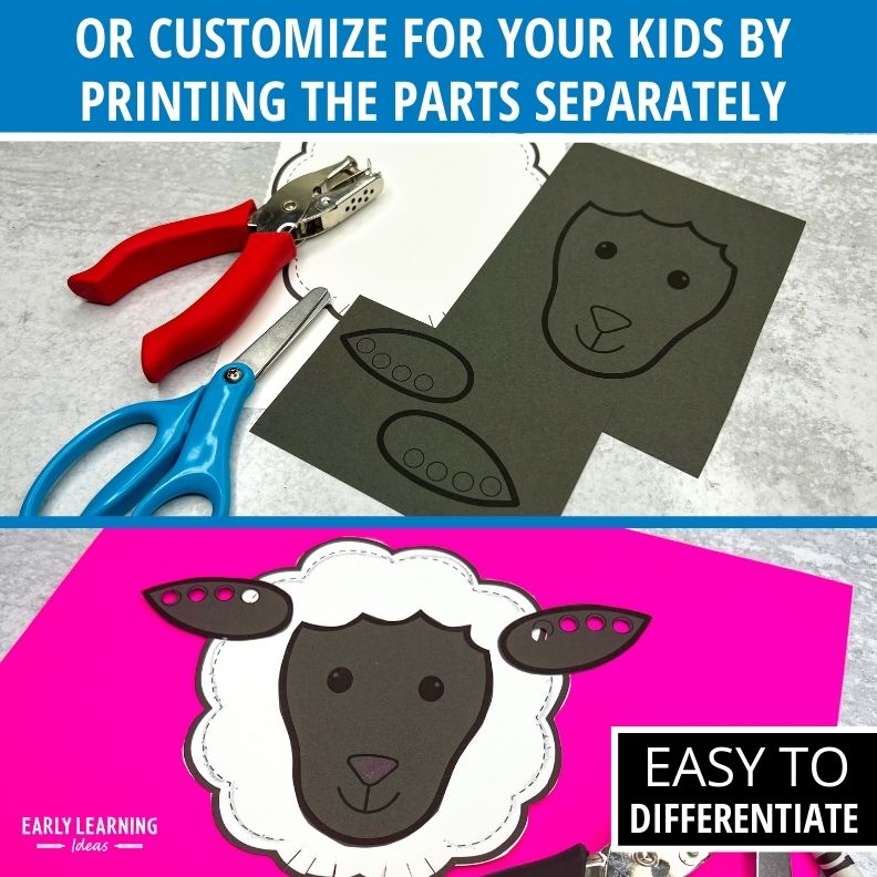 Farm Animal Crafts and Fine Motor Activities – Early Learning Ideas