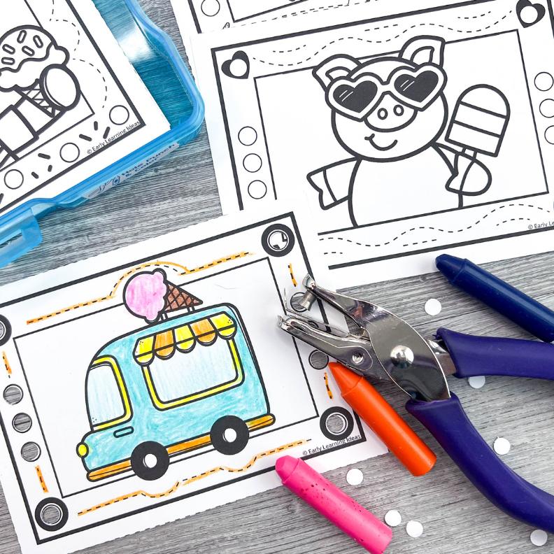 Hole Punch Task Cards - BUNDLE – Early Learning Ideas