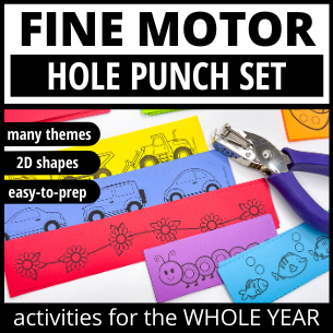 Fine Motor Activities - Hole Punch Activities – Early Learning Ideas