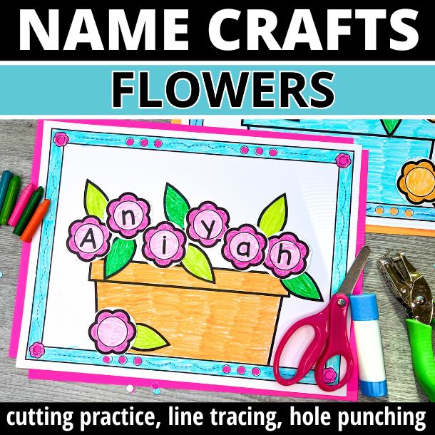 Flower Name Craft – Early Learning Ideas
