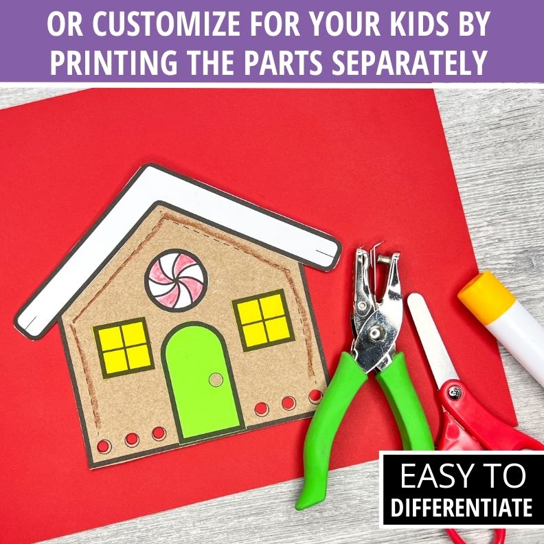 Gingerbread Fine Motor Crafts – Early Learning Ideas