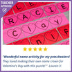 Editable Name Practice Puzzles - Heart Puzzles – Early Learning Ideas