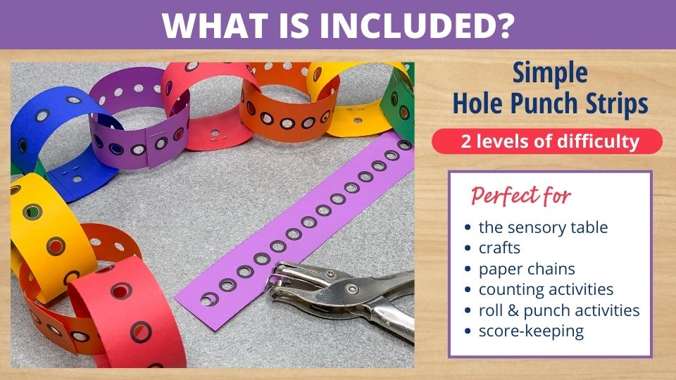 Fine Motor Activities - Hole Punch Activities – Early Learning Ideas