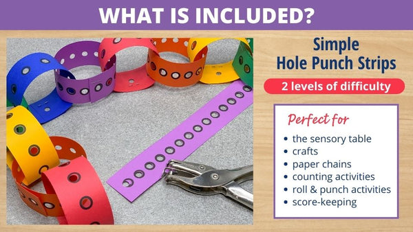 Fine Motor Activities - Hole Punch Activities – Early Learning Ideas