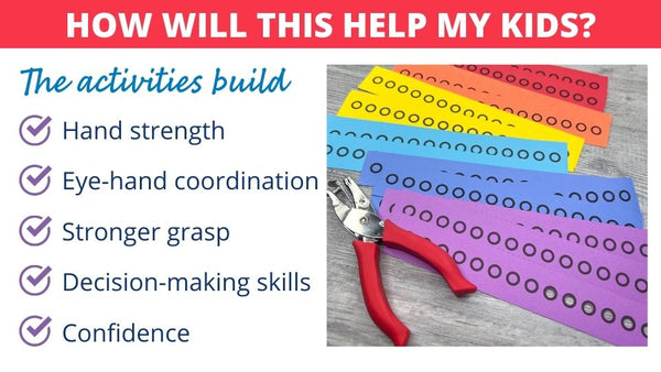 Fine Motor Activities - Hole Punch Activities – Early Learning Ideas