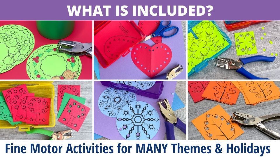 Fine Motor Activities - Hole Punch Activities – Early Learning Ideas