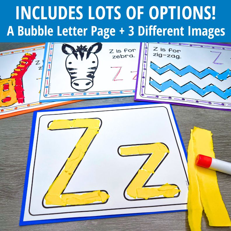 Letter Z Craft Activities – Early Learning Ideas