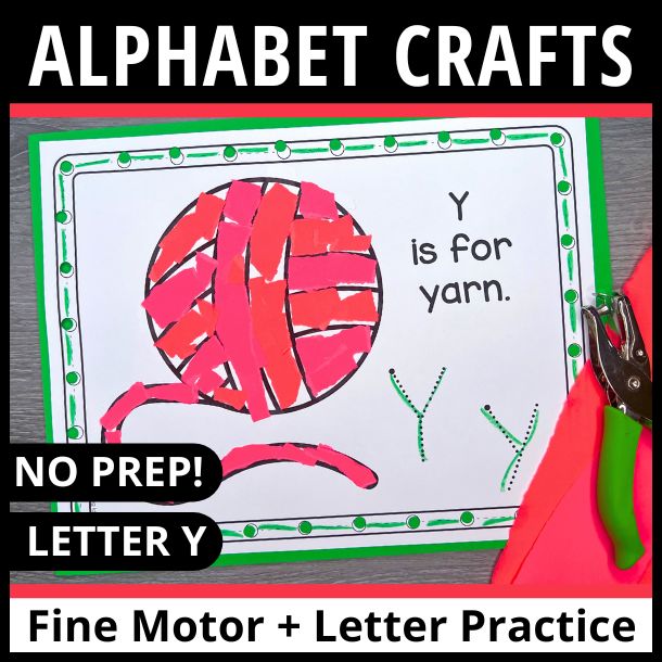 Letter Y Craft Activity – Early Learning Ideas