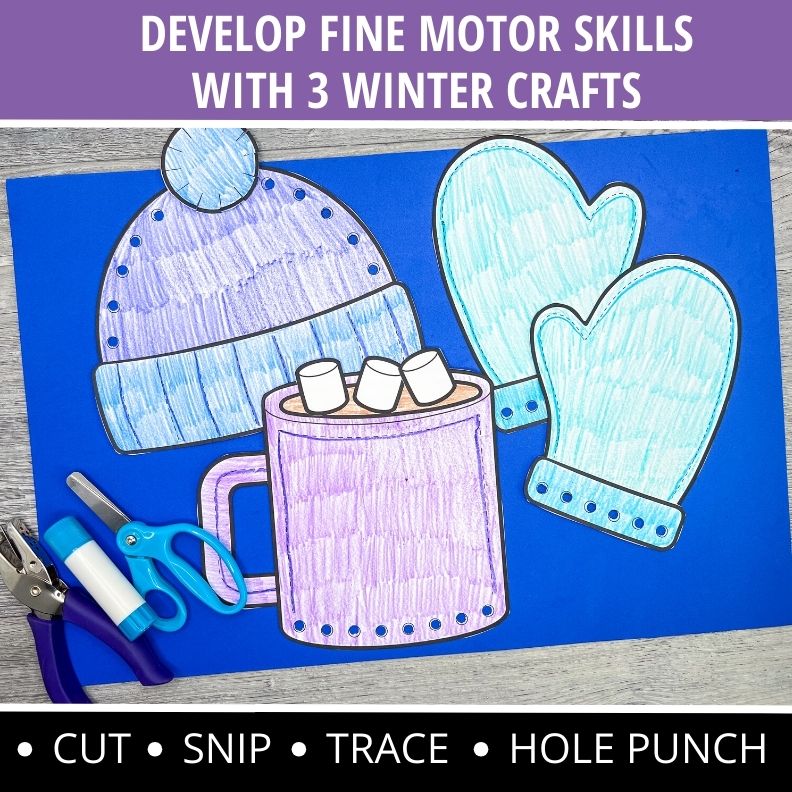 Hot Chocolate and Mitten Craft – Early Learning Ideas