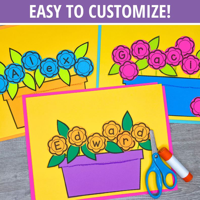 Flower Name Craft – Early Learning Ideas