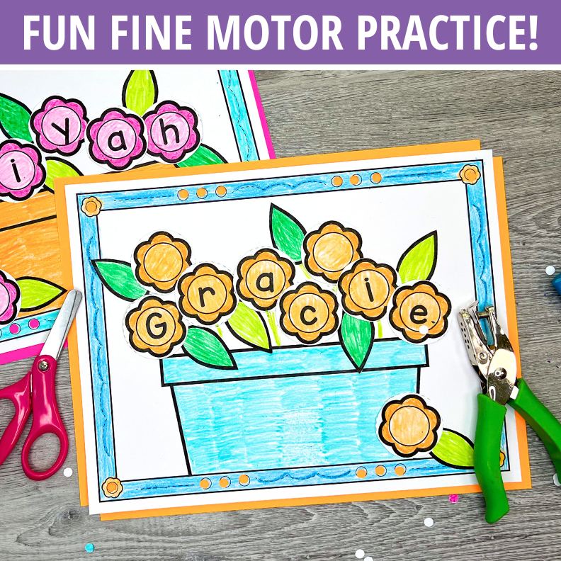 Flower Name Craft – Early Learning Ideas