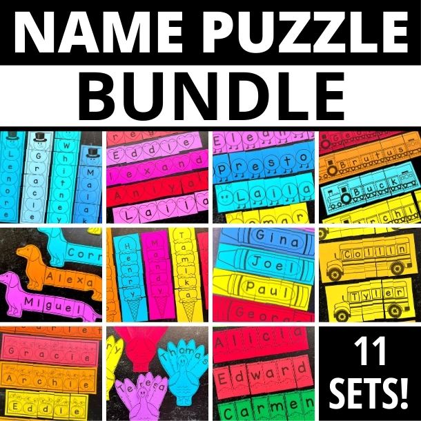 Name Puzzle Bundle – Early Learning Ideas