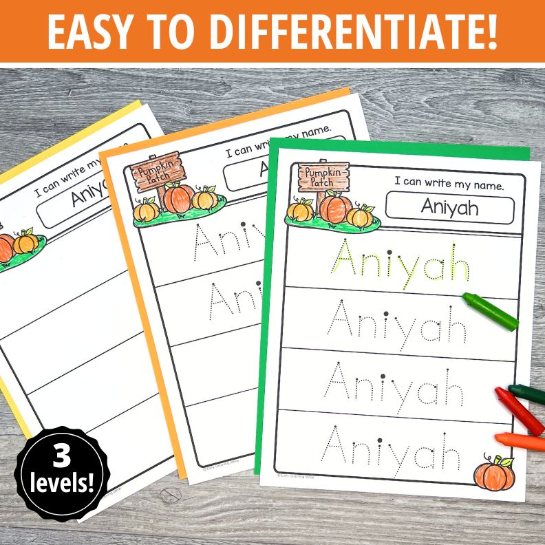 Name Tracing Sheets – Early Learning Ideas