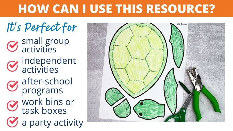 Ocean Animal Crafts & Fine Motor Activities – Early Learning Ideas