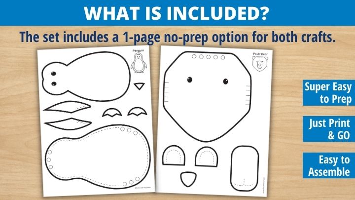 Penguin and Polar Bear Craft – Early Learning Ideas