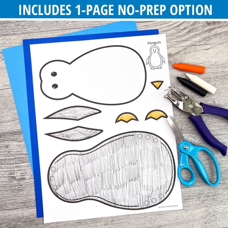 Penguin and Polar Bear Craft – Early Learning Ideas