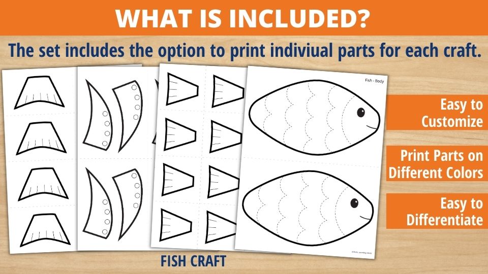 Pond Animals Fine Motor Craft Activities – Early Learning Ideas