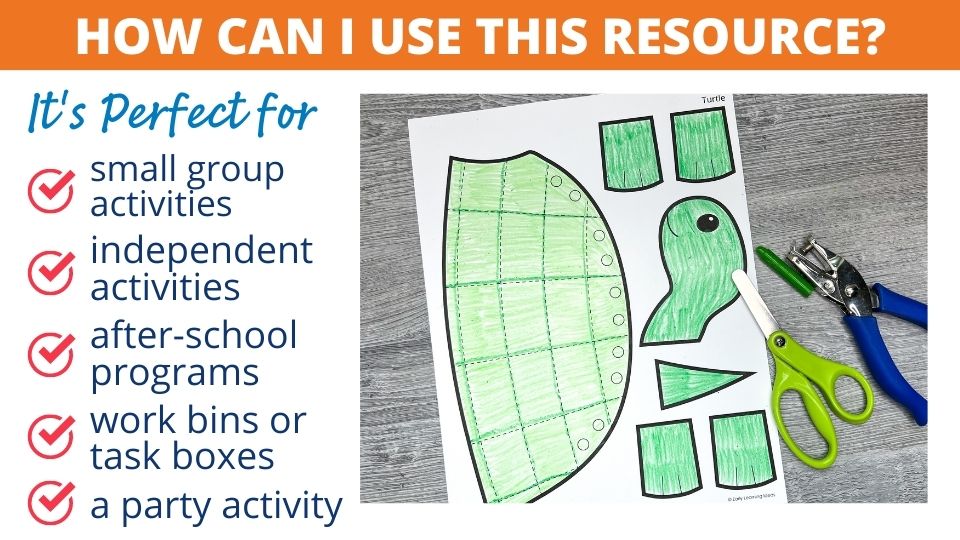 Pond Animals Fine Motor Craft Activities – Early Learning Ideas