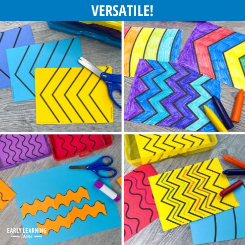 Cutting Practice Task Cards – Early Learning Ideas