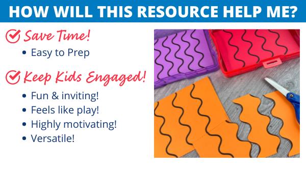 Cutting Practice Task Cards – Early Learning Ideas