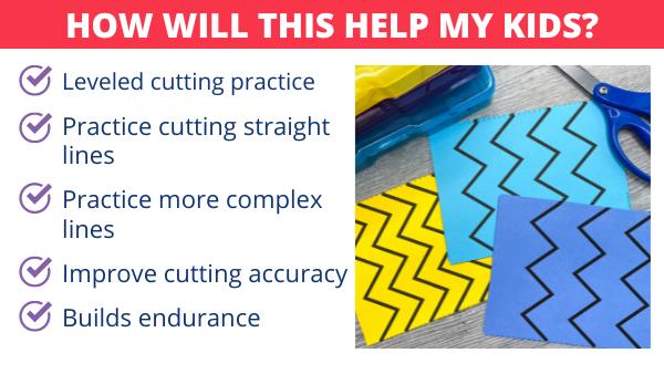 Cutting Practice Task Cards – Early Learning Ideas