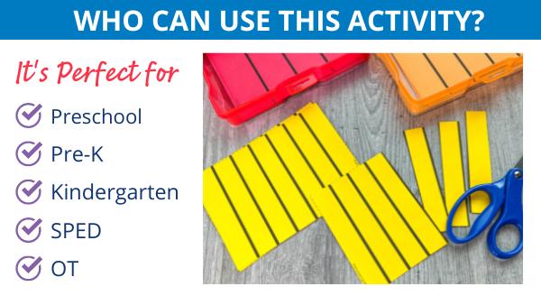 Cutting Practice Task Cards – Early Learning Ideas
