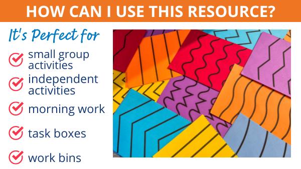 Cutting Practice Task Cards – Early Learning Ideas