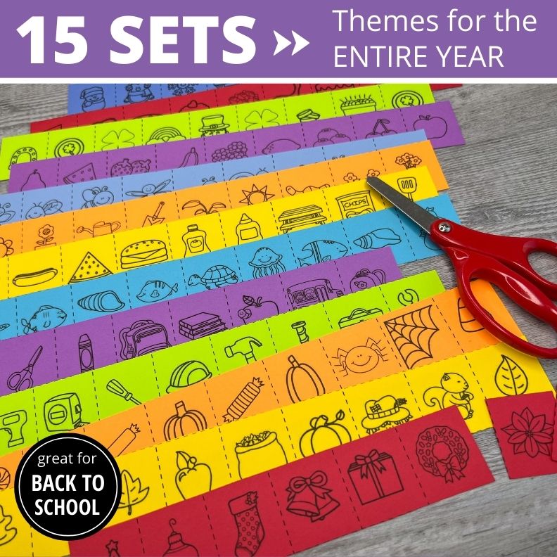 Scissor Skills Practice for the Whole Year – Early Learning Ideas