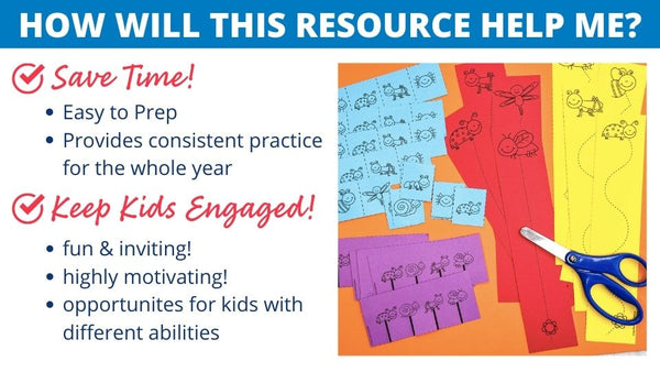 Scissor Skills Practice for the Whole Year – Early Learning Ideas