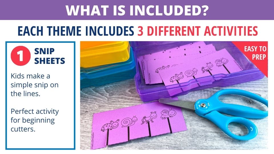 Scissor Skills Practice for the Whole Year – Early Learning Ideas