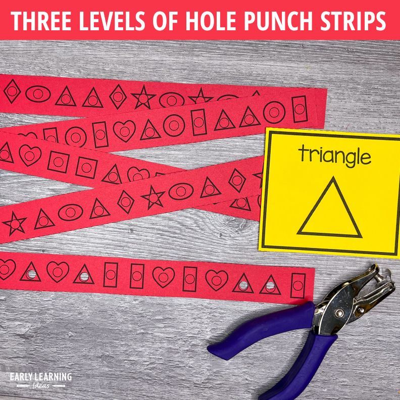 Shape Hole Punch Strips – Early Learning Ideas