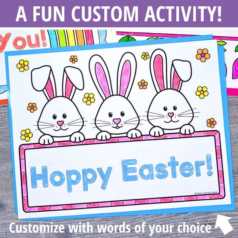 Spring Name Art Coloring Pages – Early Learning Ideas