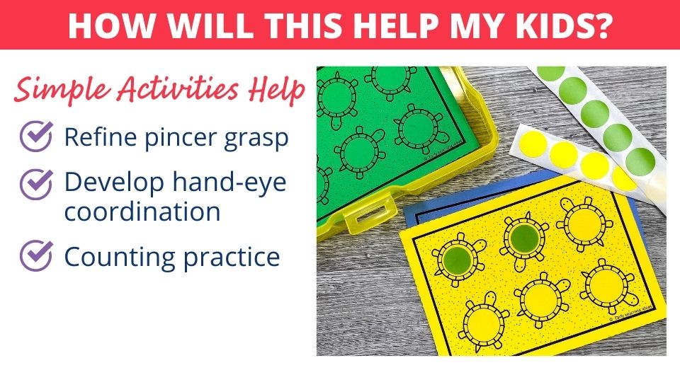 Summer Dot Sticker Fine Motor Task Cards – Early Learning Ideas