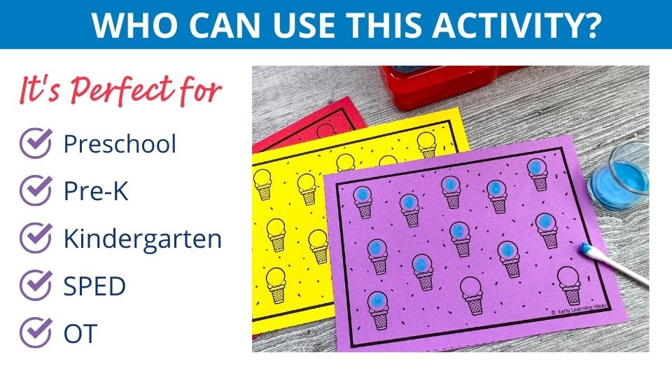 Summer Dot Sticker Fine Motor Task Cards – Early Learning Ideas