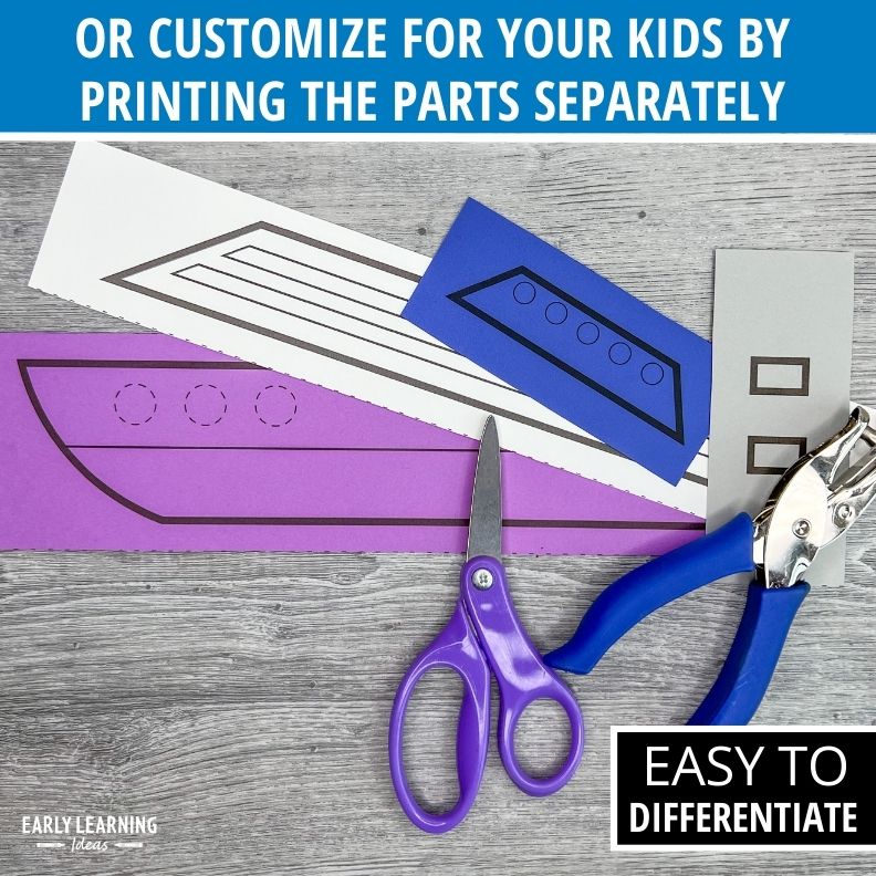 Transportation Crafts and Fine Motor Activities – Early Learning Ideas