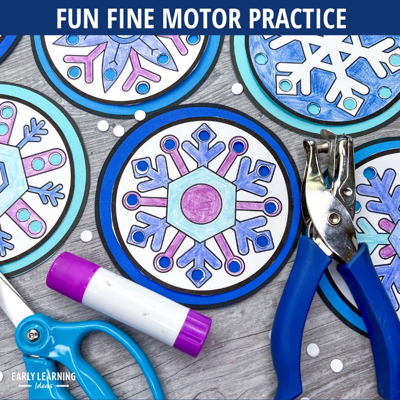 Hole Punch Activity - Snowflake – Early Learning Ideas