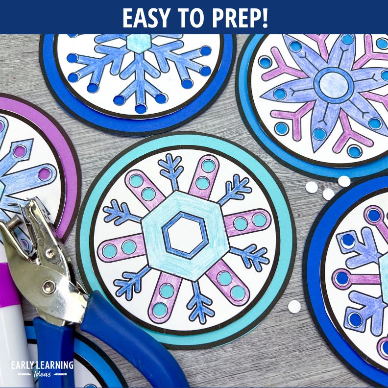 Hole Punch Activity - Snowflake – Early Learning Ideas