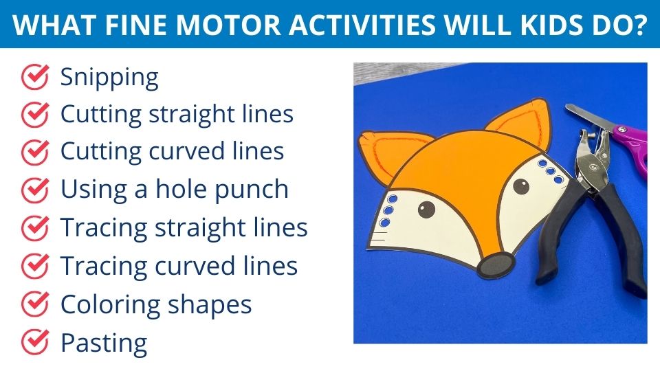 Forest Woodland Animal Fine Motor Crafts – Early Learning Ideas